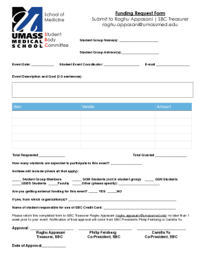 Fillable Online SBC Forms - UMass Medical School Fax Email Print ...
