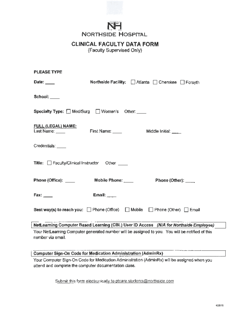 Fillable Online wellstarcollege kennesaw Northside Hospital Net Learning Login - Mindanao Times ...