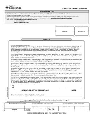 Fillable Online qc bluecross CLAIM FORMTRAVEL INSURANCE - Qubec Blue ...