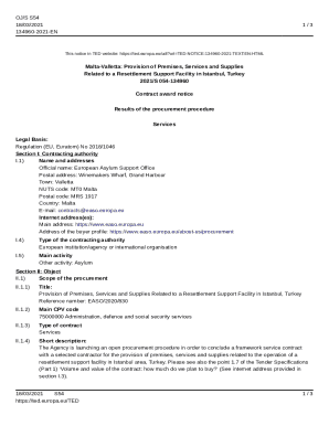 Fillable Online Services - 150735-2023 - TED Tenders Electronic Daily ...