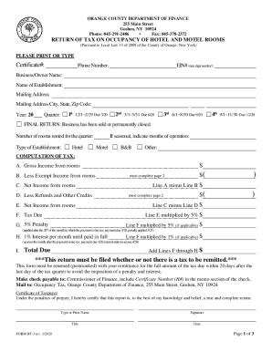 Fillable Online Certificate#: $ $( $( I. Total Due ***This return must ...