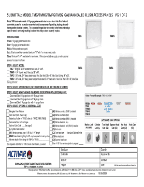 Fillable Online CP Flush Access Panel for Plaster Walls Submittal by ...