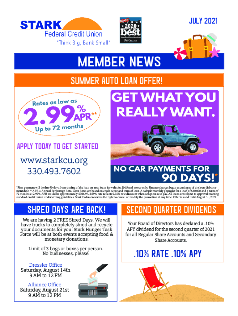 Fillable Online Ride into summer with a 1.99% Auto Loan Rate Special ...