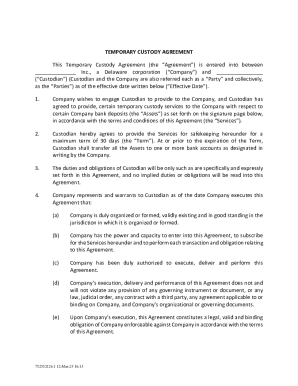 Fillable Online FORM OF SUB-CUSTODIAN AGREEMENT AGREEMENT dated as ...