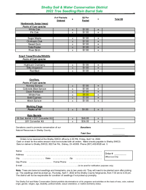 Fillable Online Soil Conservation ServicesShelby County, TN Fax Email Print - pdfFiller