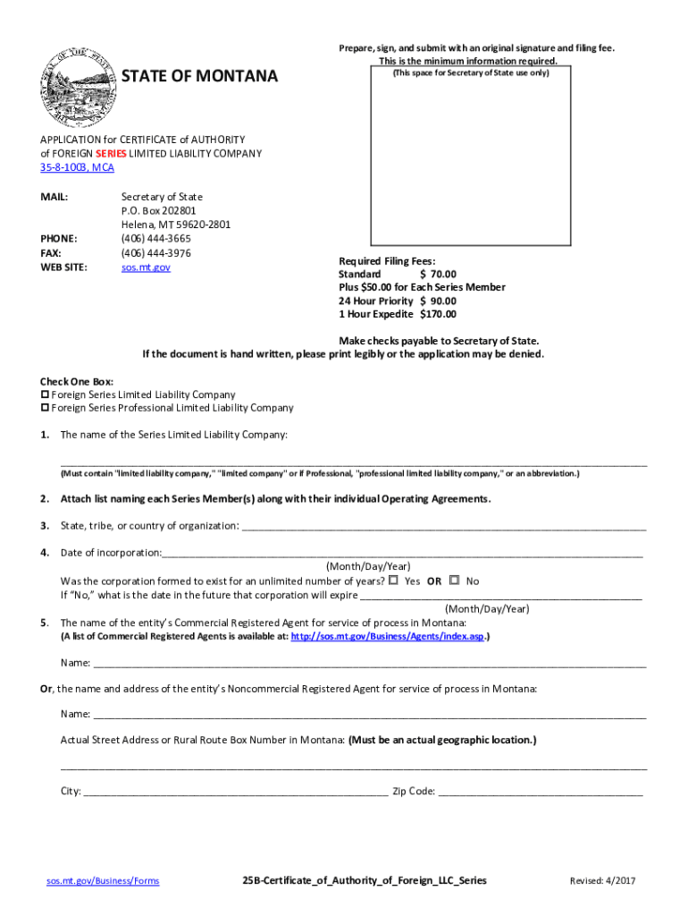 Fillable Online Application for Registration of a LLP - Missouri ...