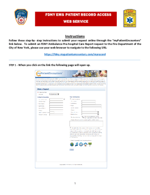 Fillable Online Fdny Ambulance Call Report - Fill Out and Sign ...