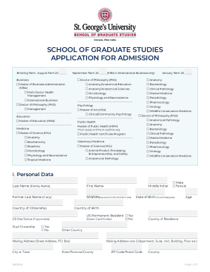 Fillable Online Graduate Program Application Deadlines - Marquette University Fax Email Print ...