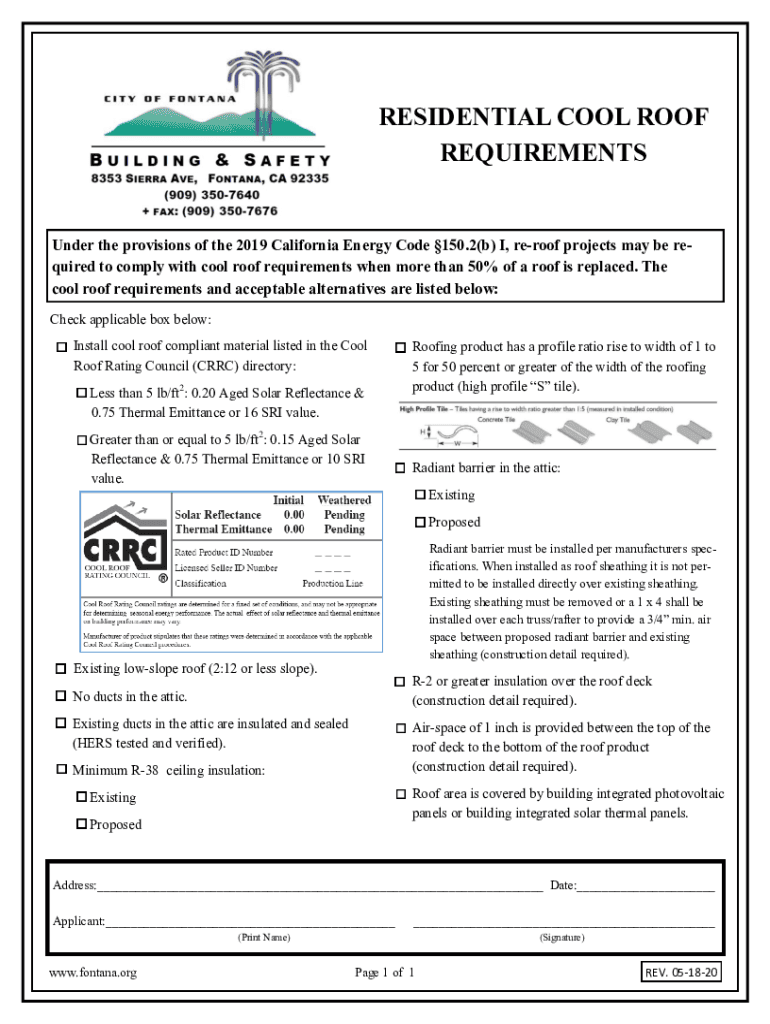 Fillable Online How to Meet COOL Roof Code Requirements in California ...