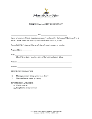 Fillable Online How to Plan and Prepare for a Nikah Ceremony - Brides ...