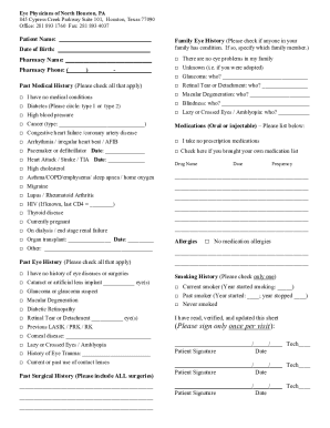 Fillable Online Patient Registration Form WITH PMH URL Version 09-20 ...