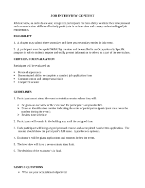 136 Printable Job Interview Evaluation Templates - ... Doc Template ...