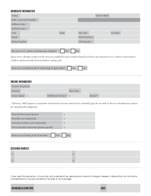 Fillable Online Sample Letter On How To Be Released As A Co-signer Fax ...