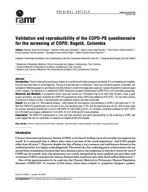 Fillable Online Development and first validation of the COPD Assessment ...