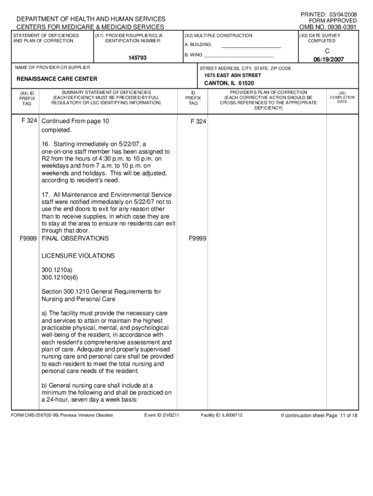 Fillable Online Notice of Involuntary Transfer or Discharge and ...