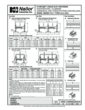 Fillable Online Submittal, Model Series FLH Types AA and AAC, FlowLine ...