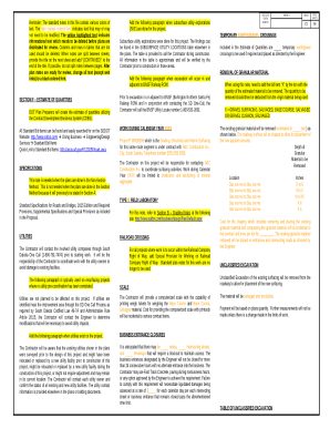 Pavement Marking Section Method Notes - dot.sd.gov Doc Template | pdfFiller