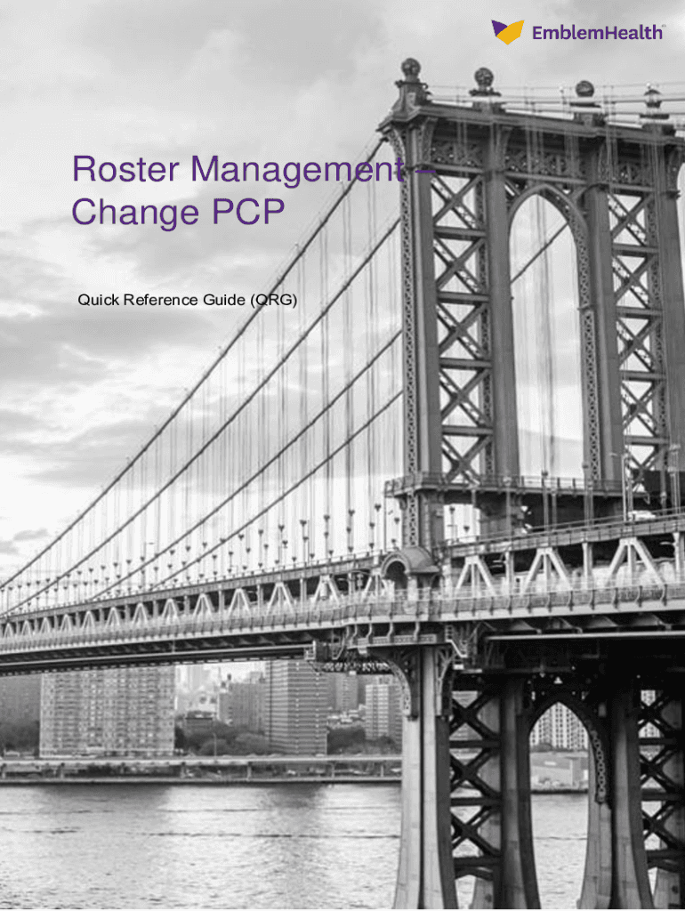 Fillable Online EmblemHealth Employer Portal Roster Management Change ...