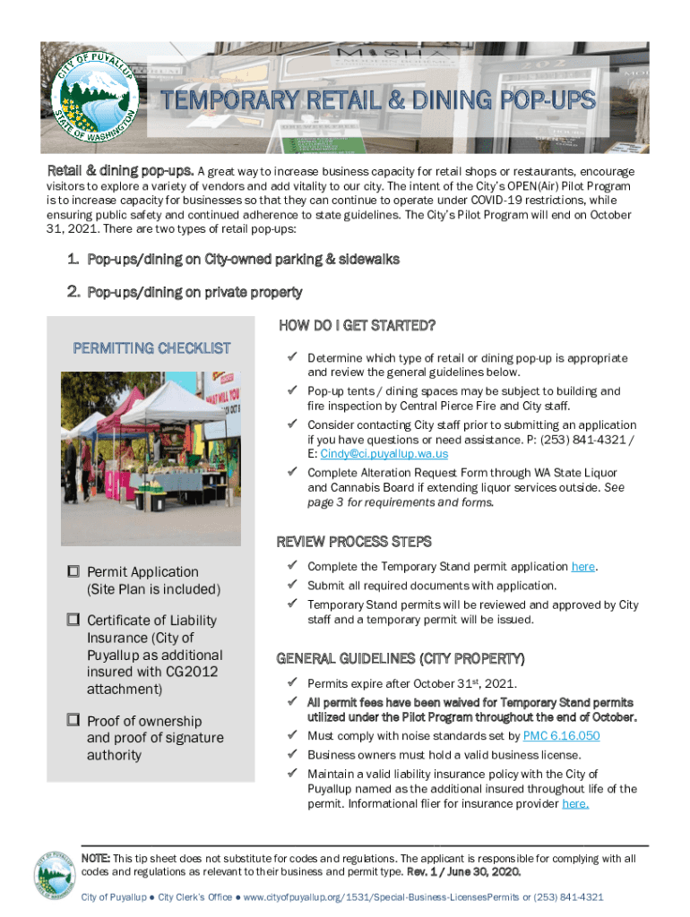 Fillable Online 5 Benefits Of A Temporary Retail Space For Your ...