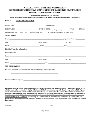 Fillable Online boxing nv Nevada State Athletic Commission bans TRT ...