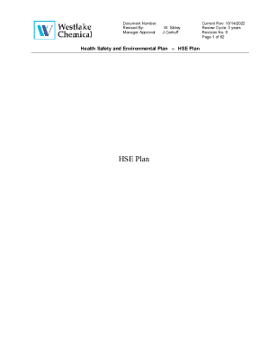 Fillable Online HSE Plan Fax Email Print - pdfFiller