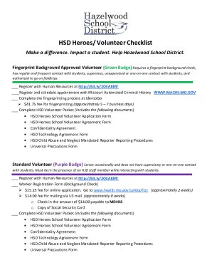 Fillable Online Volunteer Application Packet - SharpSchool Fax Email Print - pdfFiller