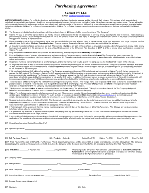 Fillable Online Purchasing Agreement Fax Email Print - pdfFiller