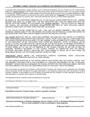 Fillable Online Camper Early Release Form - Camp Cherry Valley Fax ...