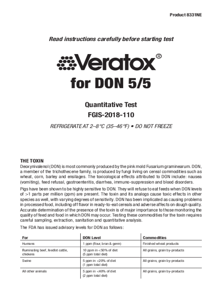 Fillable Online Type B Trichothecenes in Cereal Grains and Their ...