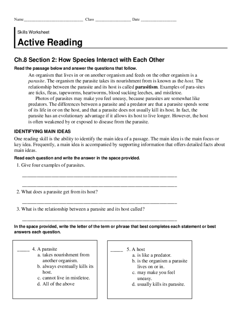 Fillable Online Holt Environmental Science Skills Worksheet (JIAB5F ...