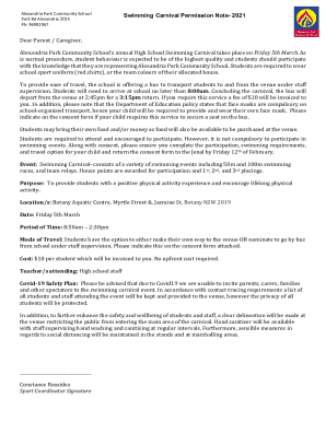 Fillable Online High School Permission Notes/Forms Fax Email Print ...