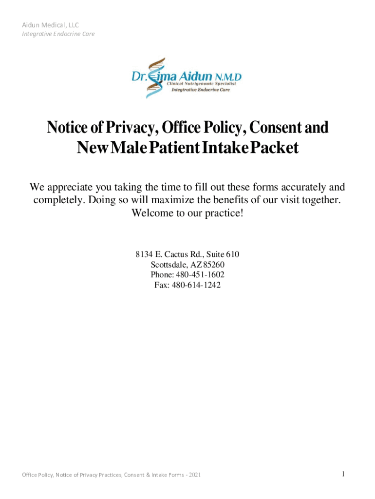 Fillable Online Client Intake Form The practice of Integrative Medicine ...