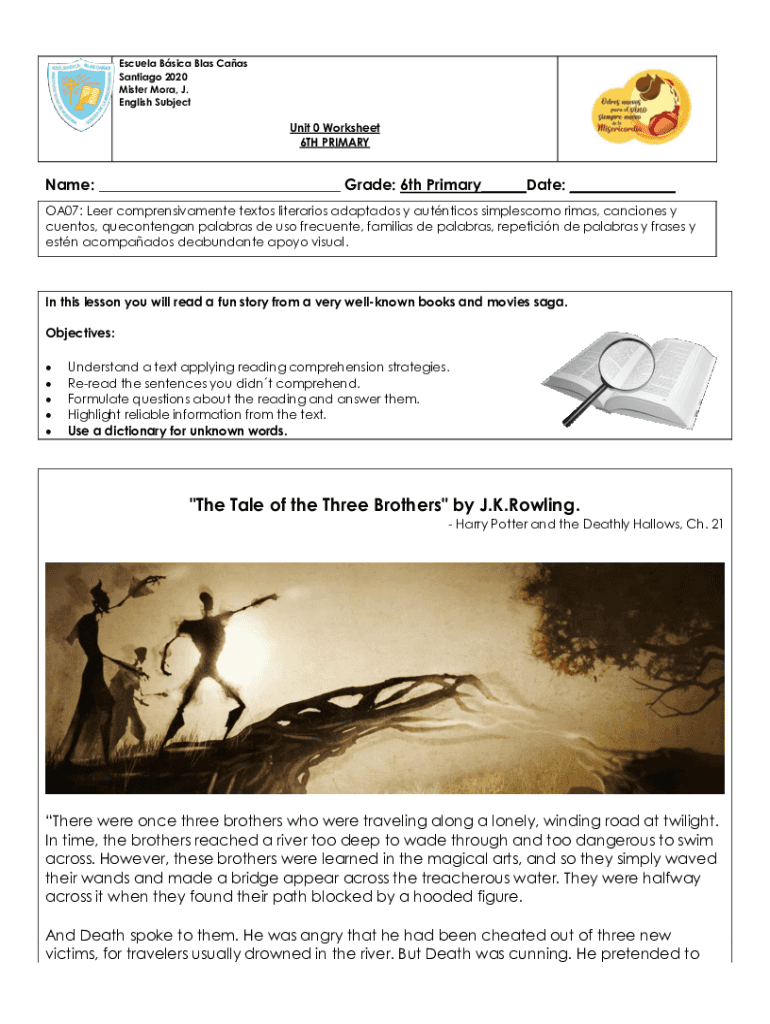 Fillable Online "The Tale of the Three Brothers" by J.K.Rowling ...