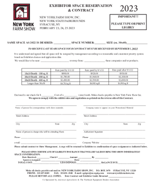 Fillable Online Exhibitor Event Space Request Form - AAOMS Fax Email ...