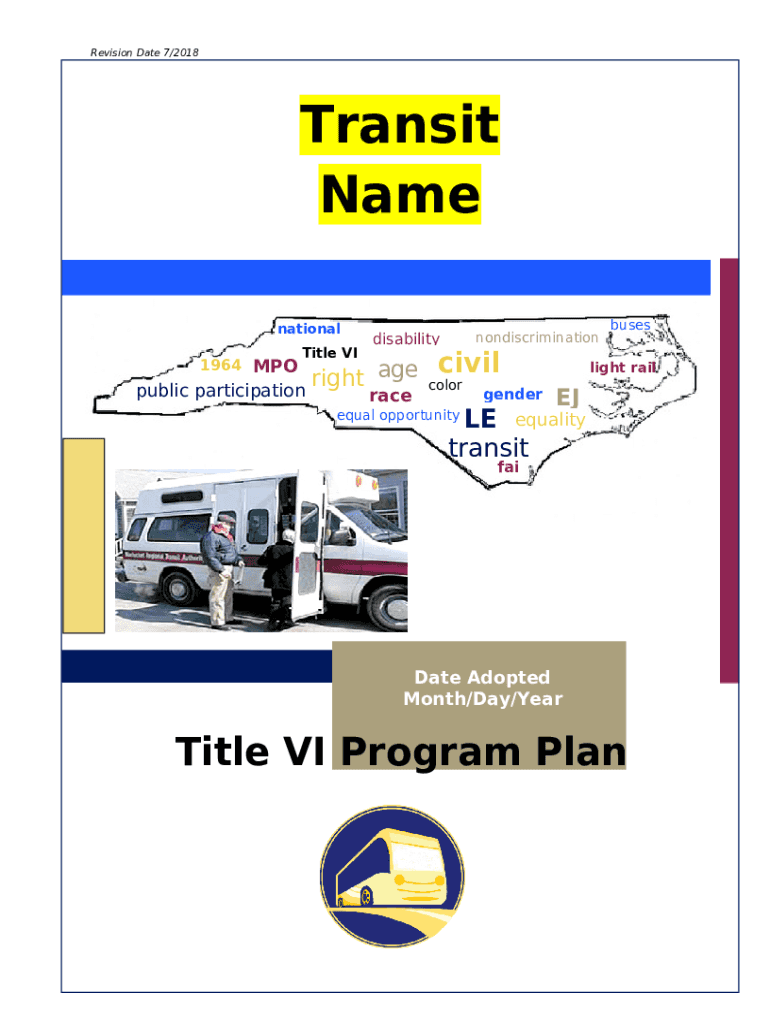 Title VI Template - Connect NCDOT Doc Template | pdfFiller