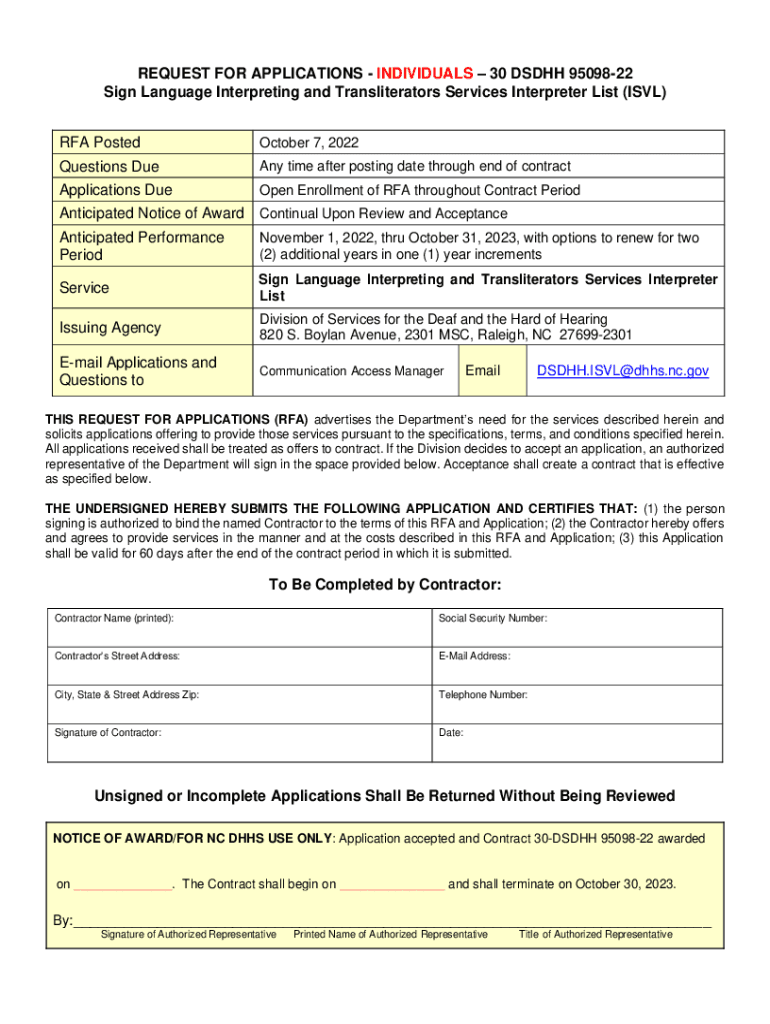 Fillable Online A Request for Sign Language Interpreters Fax Email ...