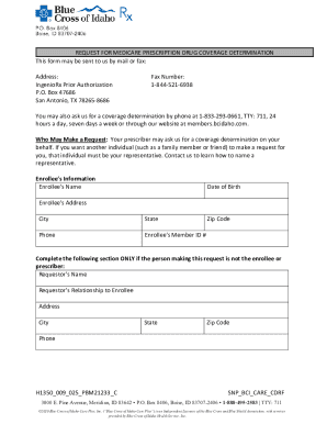 Fillable Online Coverage Determination RequestWellcare Fax Email Print ...