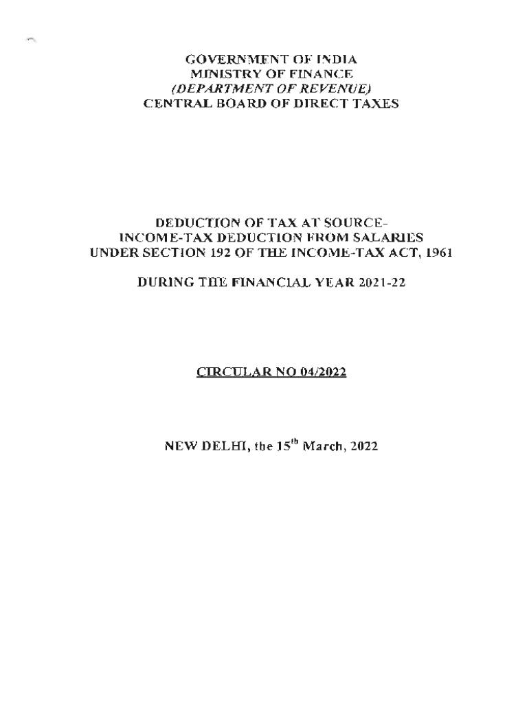 Fillable Online incometaxindia gov GOVERNMENT OF INDiA Fax Email Print ...