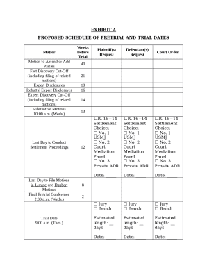 Scheduling Order Specifying Procedures - Department of Justice Doc ...