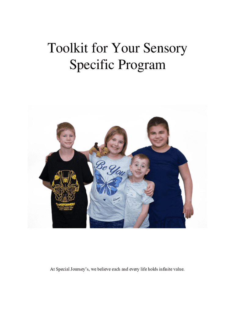 Fillable Online Toolkit for Your Sensory Specific Program Fax Email ...