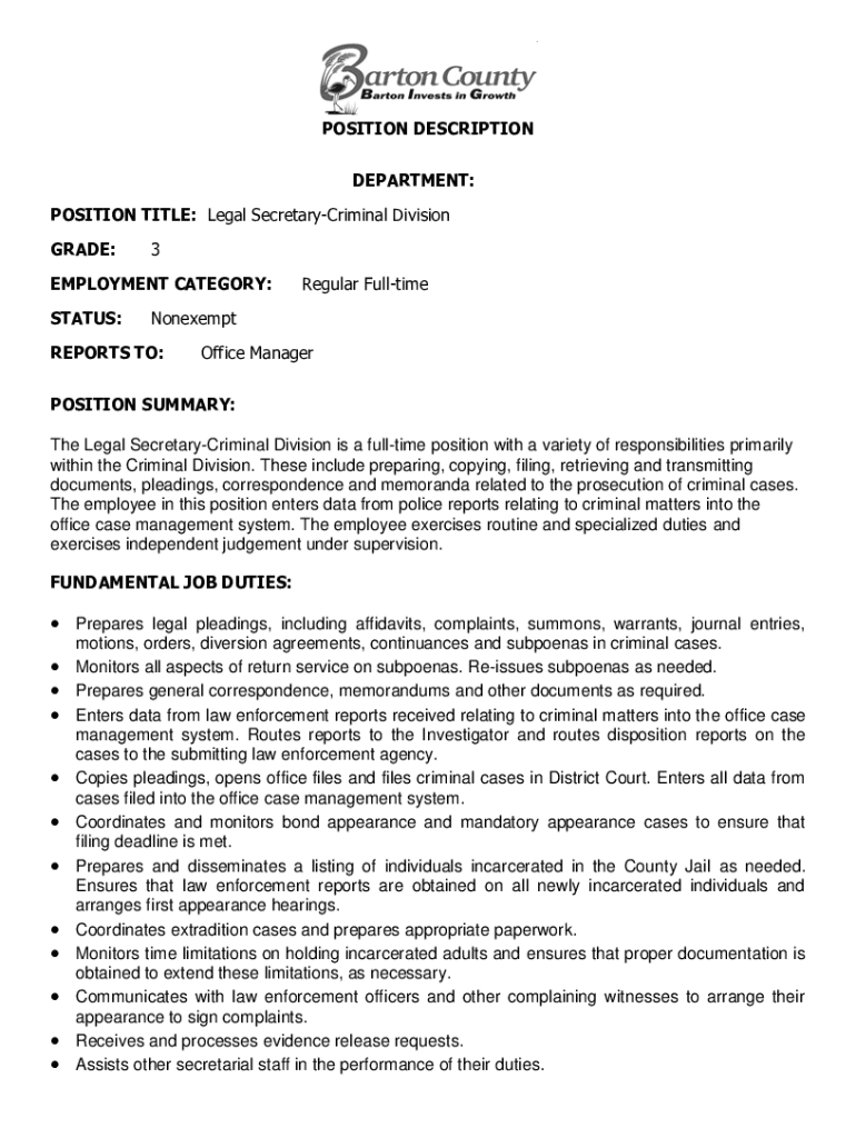 Fillable Online Job Title vs. Job Position (Definitions and Key ...