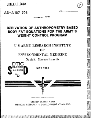 Fillable Online Military Application of Body Composition Assessment ...