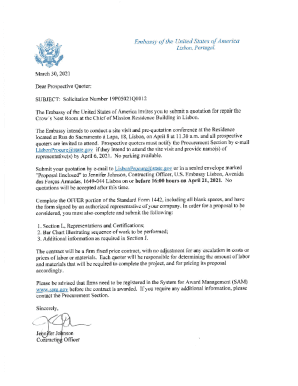 Fillable Online TABLE OF CONTENTS SF-1442 CONSTRUCTION COVER SHEET ...