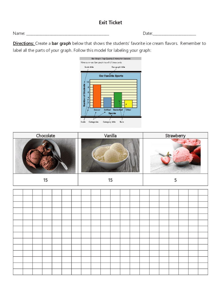 Fillable Online Favorite Ice Cream Pictograph - Super Teacher ...