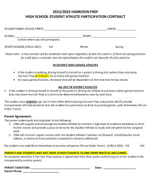 Fillable Online Student-Athlete Eligibility Requirements Checklist - Gulliver Prep Fax Email ...