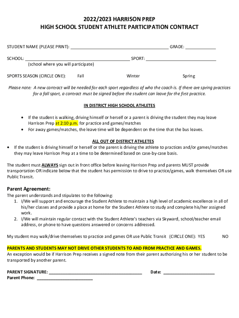 Fillable Online Student-Athlete Eligibility Requirements Checklist - Gulliver Prep Fax Email ...