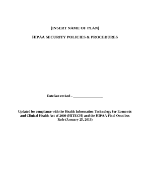 How to Create a Contingency Plan for HIPAA Compliance Doc Template ...