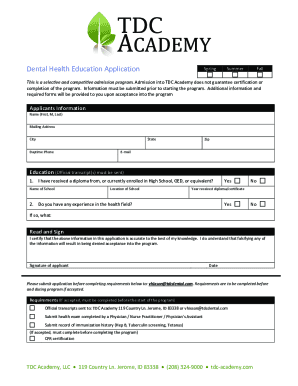 Fillable Online Requirements by Certificate Type - RCDSO Fax Email ...