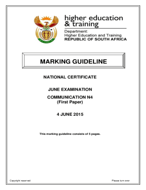 Fillable Online COMMUNICATION N4 (First Paper) - DHET Fax Email Print ...
