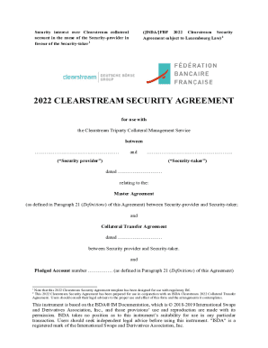 Fillable Online ISDA Bank Custodian Collateral Transfer Agreement and ...